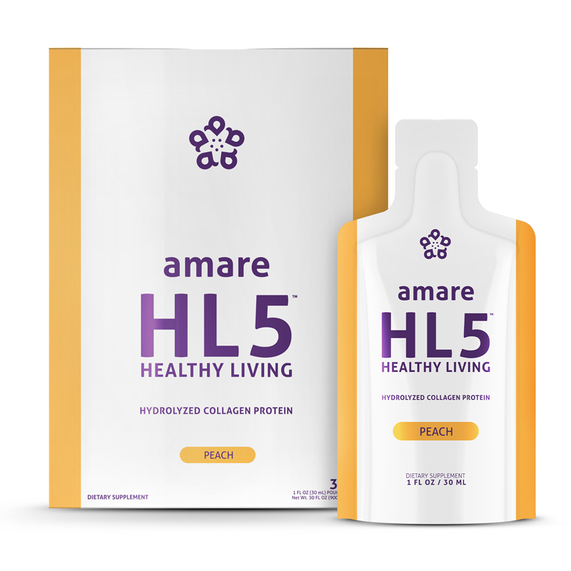 Amare HL5 Collagen Drink (Peach) - 30 Pouches | Buy Now